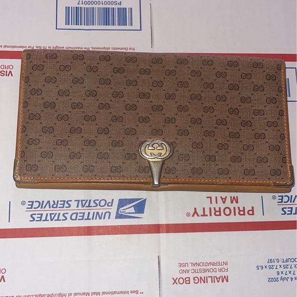 Gucci | Bags | Vintage Rare Gucci Micro Monogram Long Double Side ...